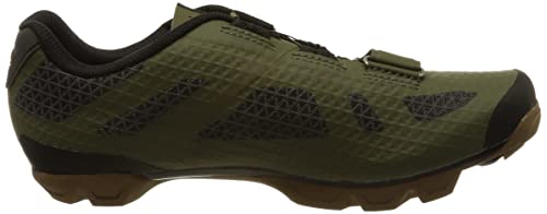 Giro Rincon Men Clipless Mountain Bike Shoes - Olive/Gum (2021), 43
