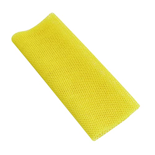Kakasi Bath Sponge,Bath Towel Nylon Water,Mud Bath Strip Africa Net Strip Bath Pull Back Strip,Great for Daily Use, Face & Body - Exfoliator Shower & Bath Towel Rag Stretches (Yellow)