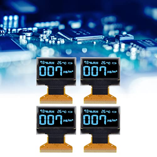 Organic Light Emitting Diode Display, Organic LCD Display 0.96in 128x64 Resolution Compact for DIY(Blue Displaying)