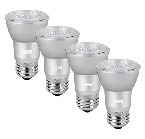 Feit Electric PAR16 LED Bulbs, 45W Equivalent, Dimmable Spotlight Bulbs, 3000k Bright White, 375 Lumens, 22 Year Lifetime, E26 Base, 50W Halogen Bulb Replacement, 4 Pack, BPPAR16DM/930CA/4