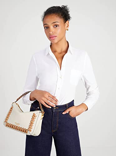 Kate Spade New York Crush Whipstitched Pebbled Leather Medium Crossbody Milk Glass Multi One Size