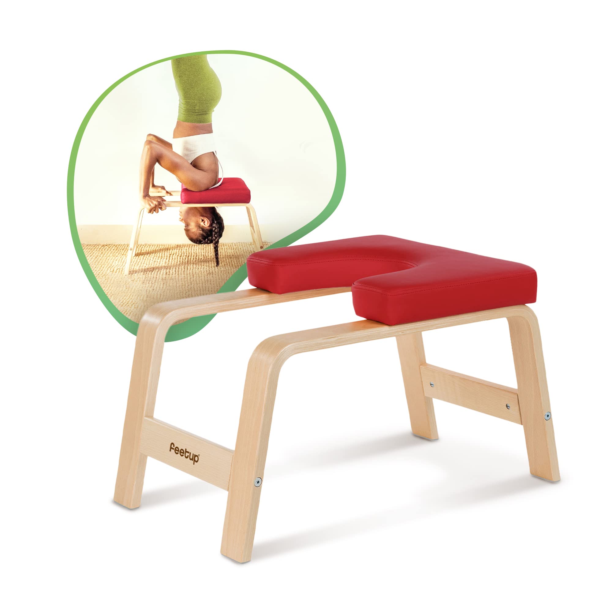 FeetUp Trainer (The Original) - Invert Safely & Easily. Get Fit. Relax. Turn Your Yoga Upside Down! (Classic, Red)
