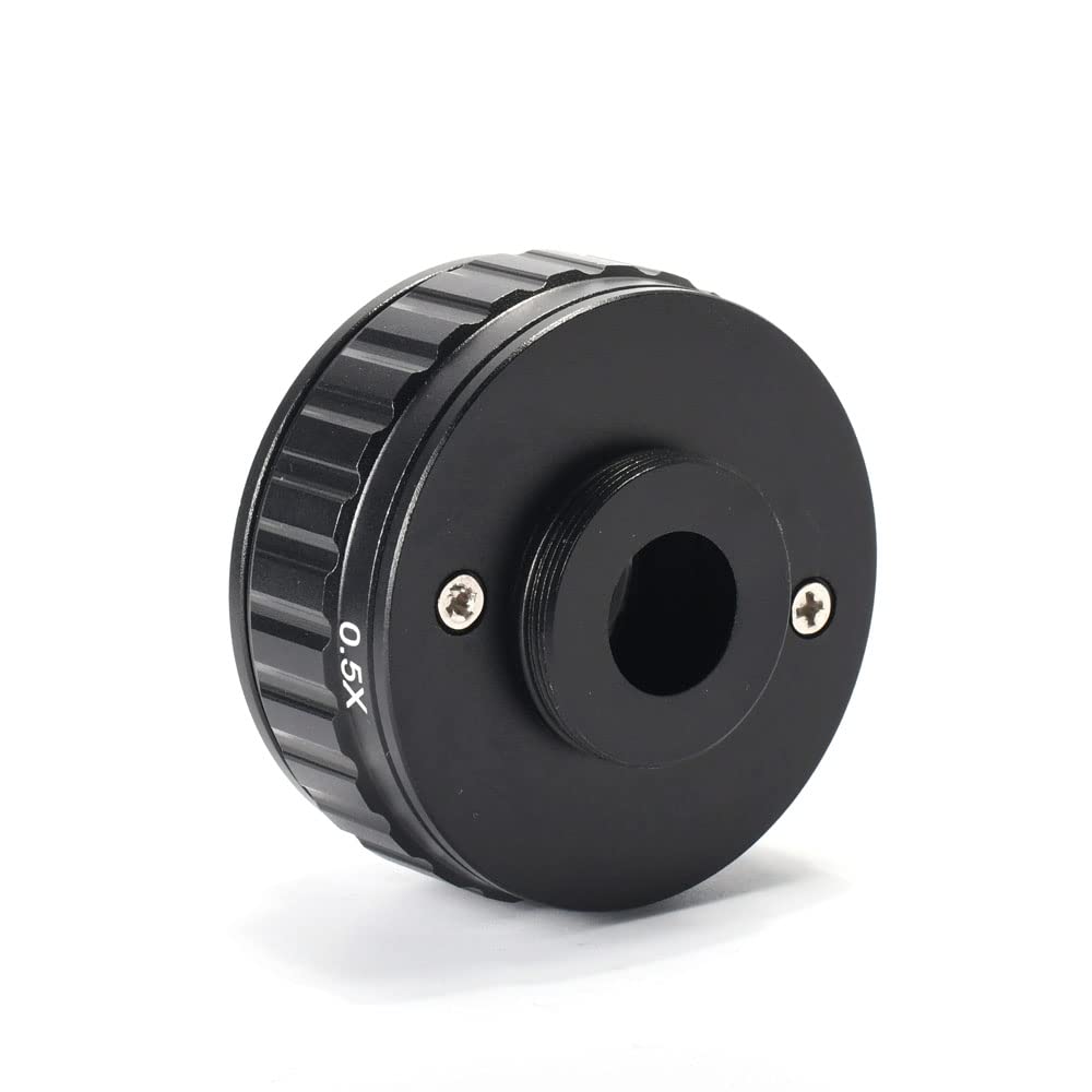 HAYEAR SMZ CTV Adapter Stereo Microscope Camera Interface Adapter for Trinocular Stereo Microscope Industrial Camera Image Sythronize with Eyepiece Lens… (0.5X)