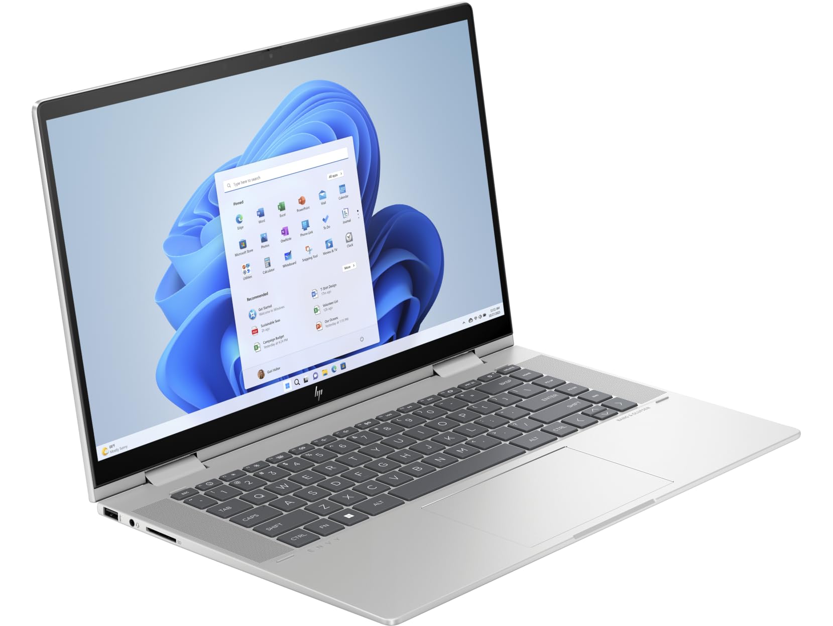 HP 2024 Envy 15.6” FHD IPS 2-in-1 Touch Laptop PC 10-Core Intel i5-1335U Iris Xe Graphics 8GB LPDDR5 512GB NVMe SSD 2xThunderbolt4 WiFi 6E BT HDMI Webcam Backlit KB Windows 11 Pro w/RE USB