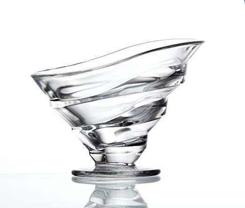 La Rochere Circee (9 Oz) Ice Cream Bowls Set Of 6 - Dessert Cups For Any Special Occasion - Glass Bowl - Small Dessert Cups for Parfait Û Dishwasher Safe Bowls
