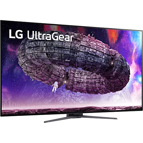 LG 48GQ900-B 48 inch Ultragear UHD OLED Gaming Monitor 120 Hz G-SYNC Compatible Bundle with Deco Gear HDMI Cable 2 Pack + Gamer Surface Mousepad + Screen Cloth