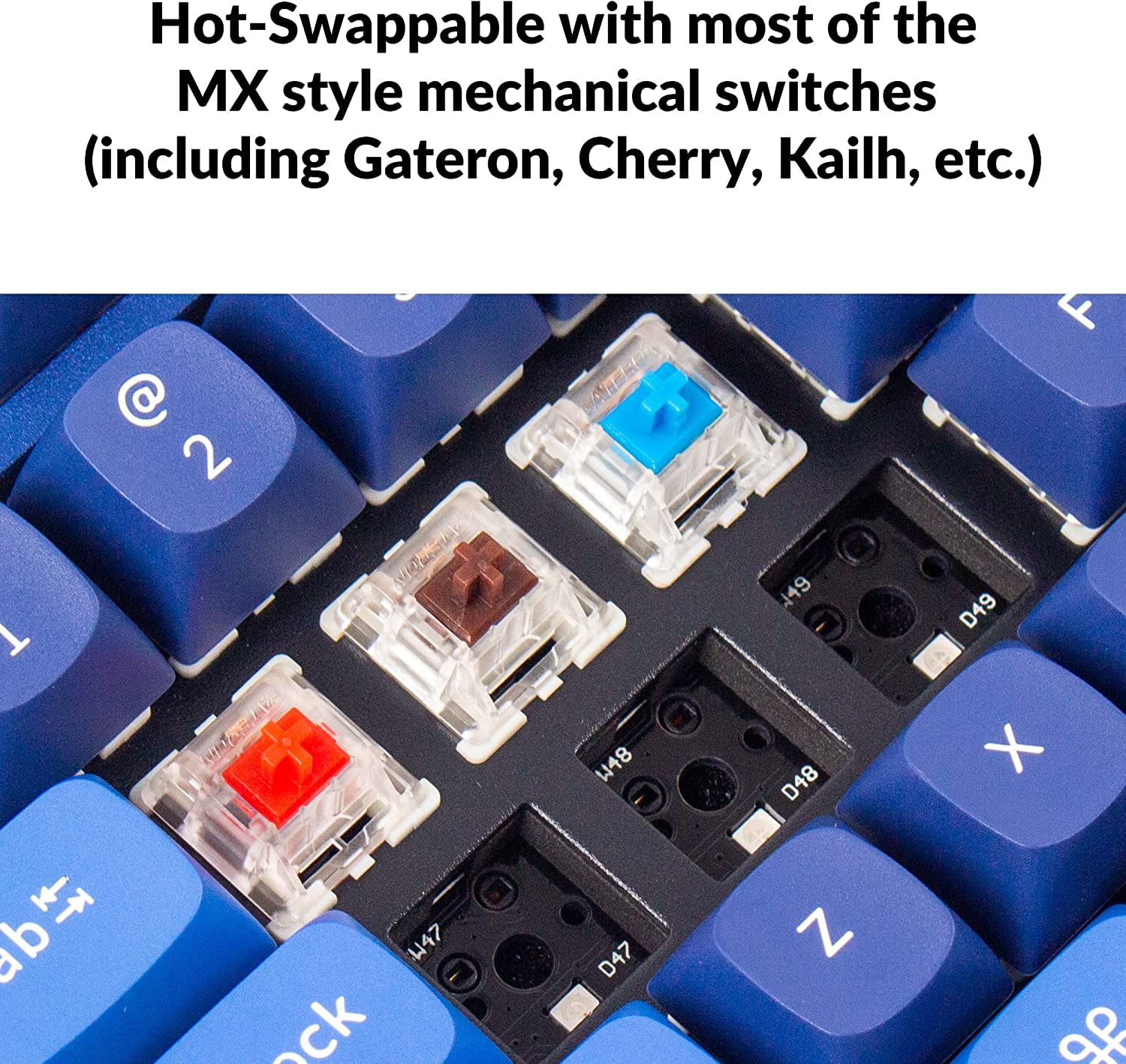 Keychron Q1 QMK/VIA Mechanical Wired Keyboard Knob Version, Hot-Swappable 75% Layout Custom Programmable Macro with Gateron G Pro Brown Switch, Double Gasket, PBT Keycaps for Mac Windows Linux