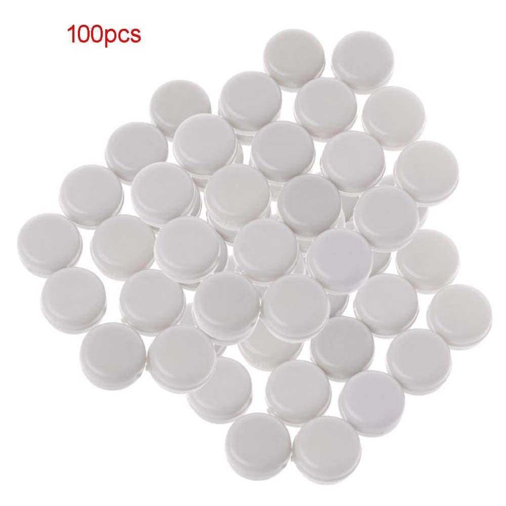 LOTOWELZON 100pcs Includes 50pcs 22mm/0.8inch and 50pcs 18mm/0.7inch Plastic Flat Round Noise Maker Insert Rattle Toy Squeaker Rattle Repair Fix for Pet Dog