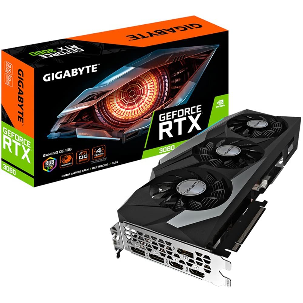 Gigabyte GeForce RTX 3080 Gaming OC 10GB GDDR6X Graphics Card, GV-N3080GAMING OC-10GD