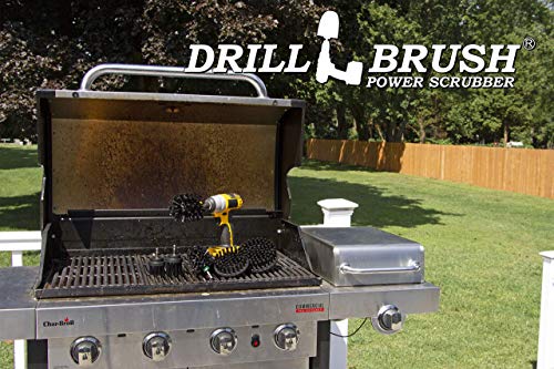 The Ultimate No-Wire Grill Brush Kit - BBQ Accessories - Drill Brush - Rust Remover - Cast Iron Skillet - Grill Cleaner - BBQ Brush - Grill Accessories - Grill Scraper - Electric Smoker - Gas Grill