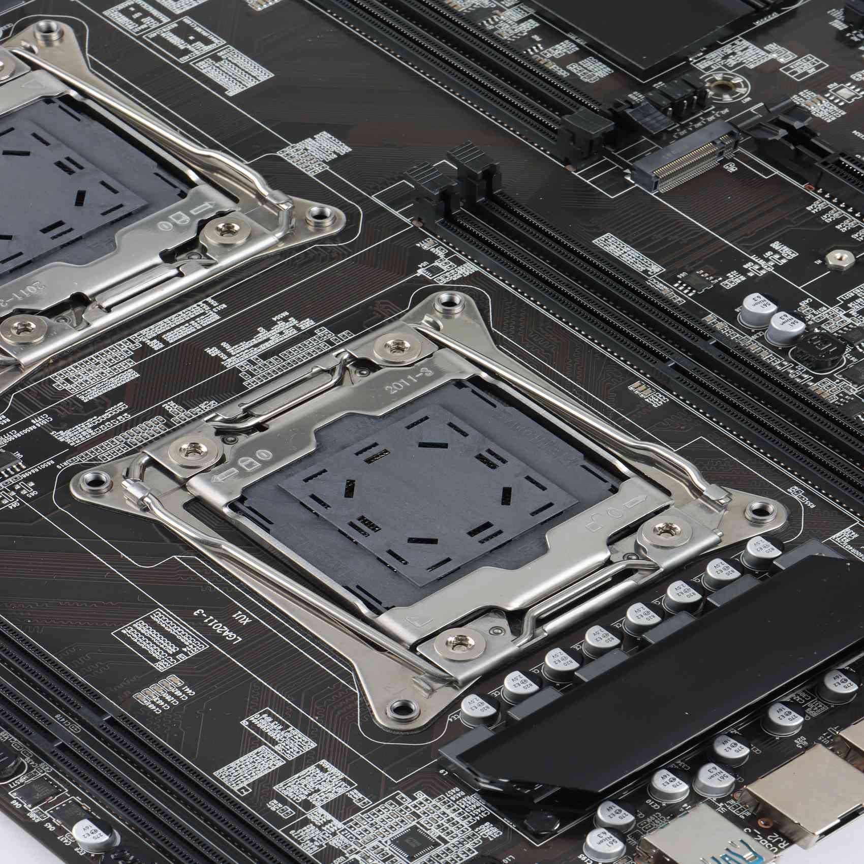MAKIVI X99 Dual-Socket Motherboard Mining Motherboard LGA 2011-3 Dual CPU DDR4 Memory Slot PCI-E 16X SATA2.0 NVME M.2 Interface