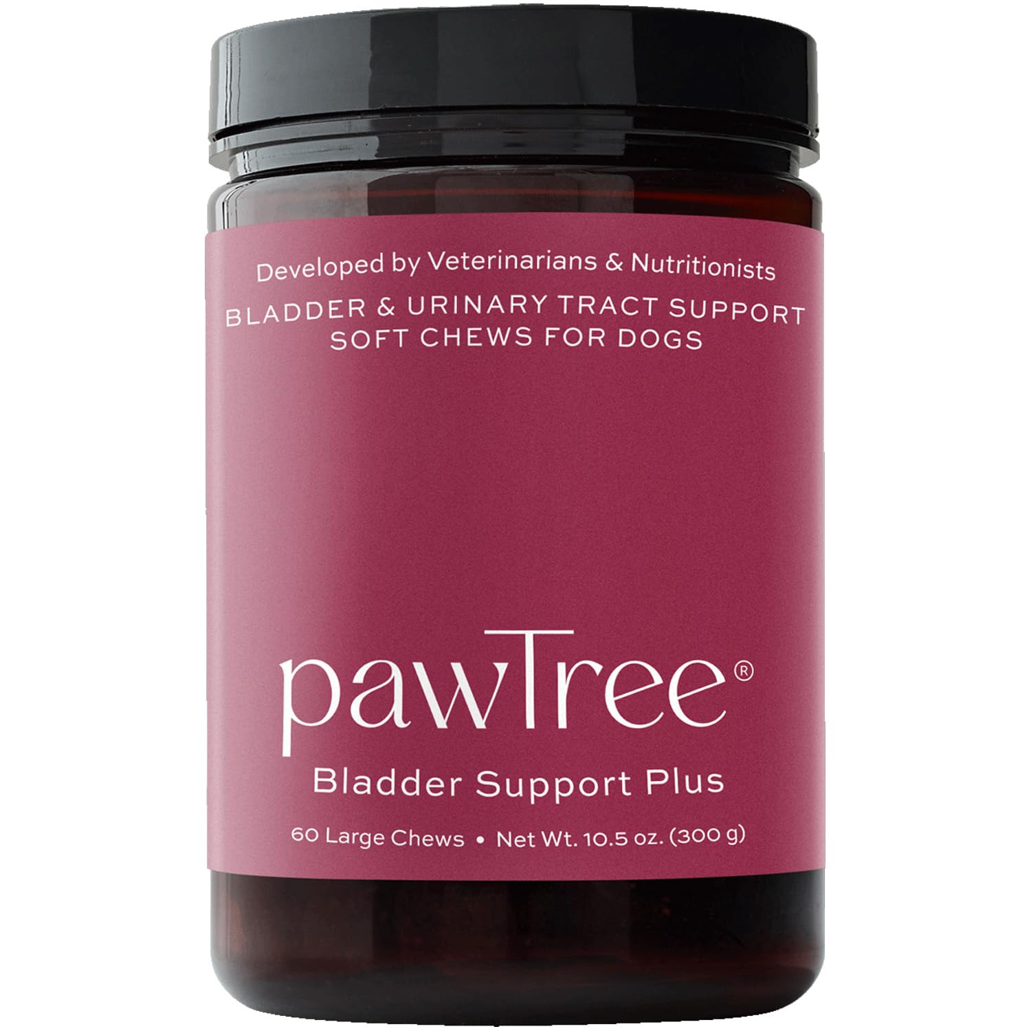 pawTree Bladder Support Plus for Dogs and Cats - Bladder & Urinary Tract Wellness Supplement - with D-Mannose, Cranberry, Glucosamine and Marshmallow Root to Support Bladder Health (Small/Medium)