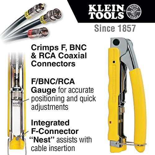 Klein Tools VDV001819 Tool Set, Cable Installation Test Set with Crimpers, Scout Pro 3 Cable Tester, Snips, Punchdown Tool, Case, 6-Piece