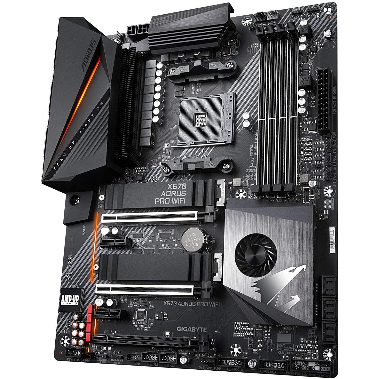 GIGABYTE X570 AORUS PRO Wi-Fi (AMD Ryzen 3000/X570/ATX/PCIe4.0/DDR4/USB3.1/Realtek ALC1220-VB/Fins-Array Heatsink/RGB Fusion 2.0/2xM.2 Thermal Guard/Gaming Motherboard)