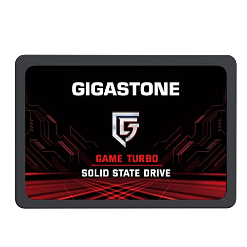 Gigastone SATA SSD 512GB 2.5 inch SSD 550MB/s Upgrade Laptop PC Memory and Storage PS4 HDD Replacement 2.5" Internal Solid State Hard Drives SATA III SLC Cache 3D NAND Game Turbo Performance