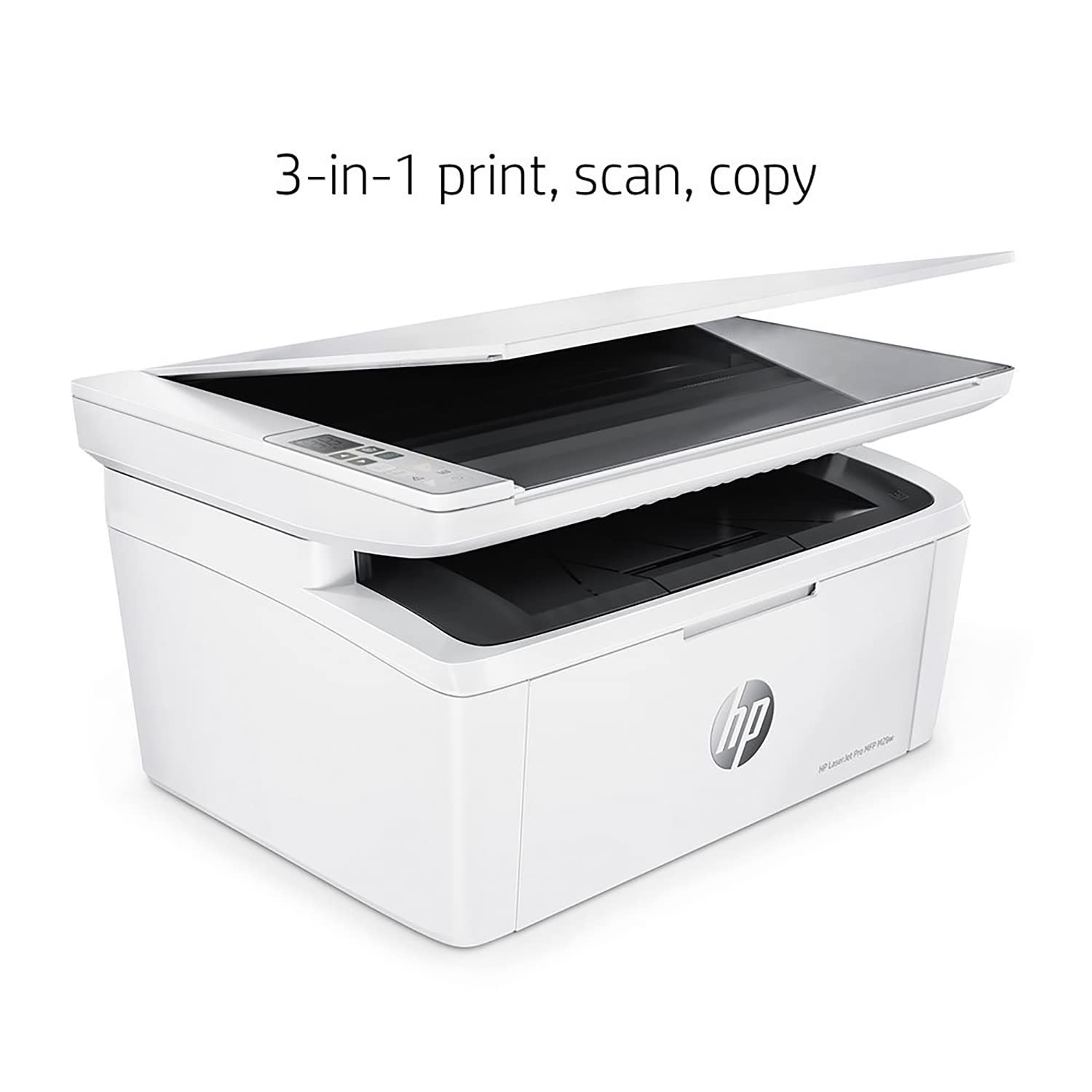 HP Laserjet Pro MFP M29W A All-in-One Wireless Monochrome Laser Printer for Home Office, White - Print Scan Copy - 19 ppm, 600 x 600 dpi, 8.5 x 11.69, Hi-Speed USB, Cbmou External Webcam