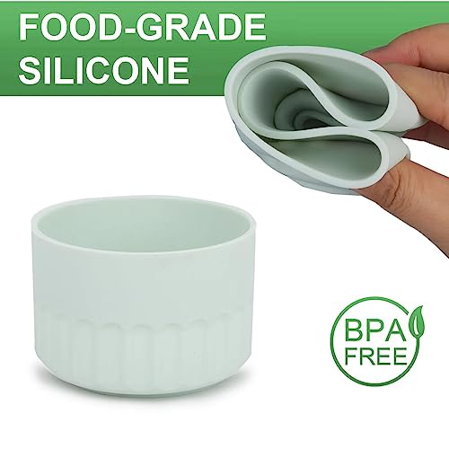 Yaruing 2Pcs Silicone Boot for Stanley Tumbler 40oz 30oz Cup Accessories,Protective Silicone Bumper Boot Sleeve,Anti-Slip Bottom Sleeve Cover for All Water Bottles Bottom Width of 2.83&3in,Khaki