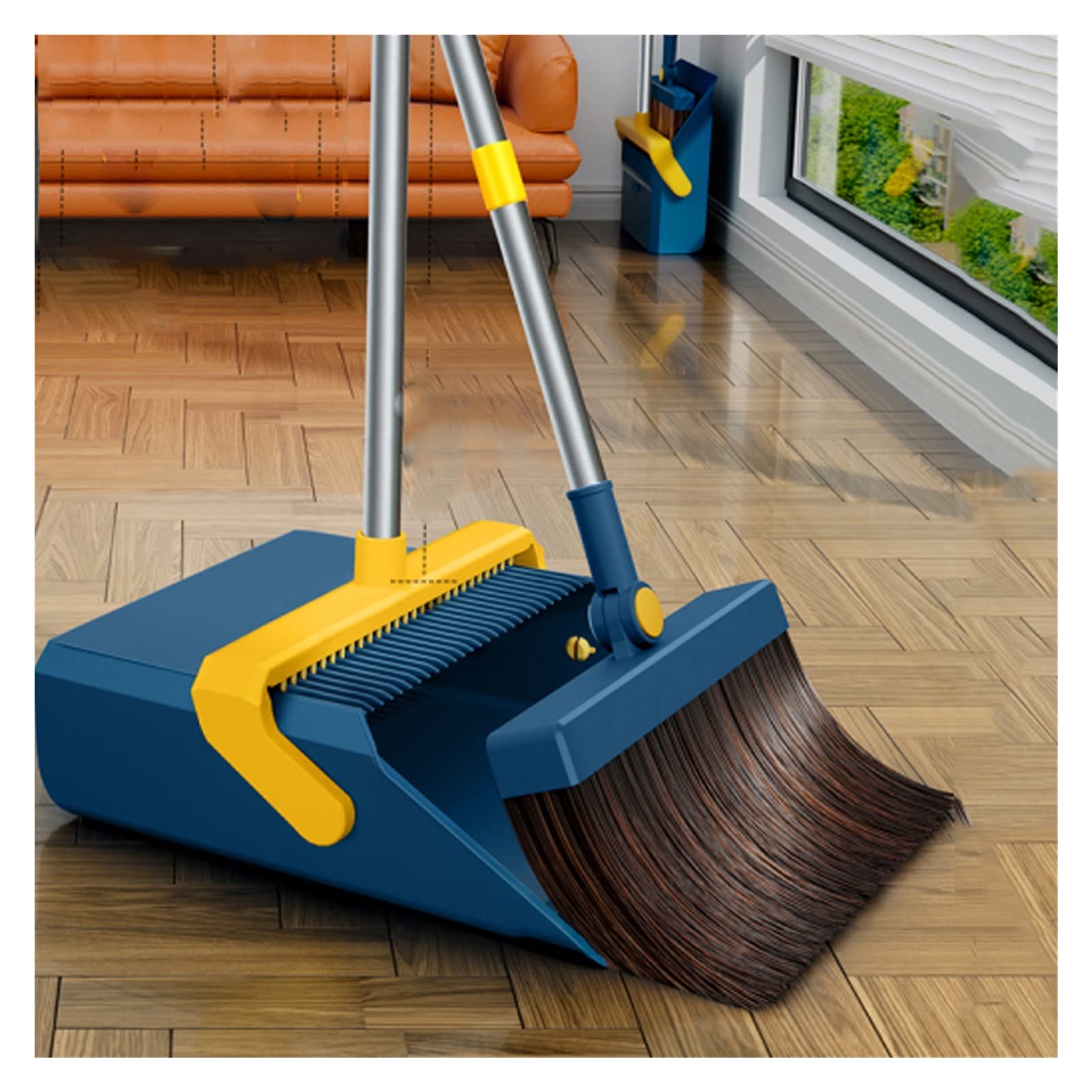 LYSLDH Broom and dustpan Set Foldable Extendable Broom Suit Multifunction Household