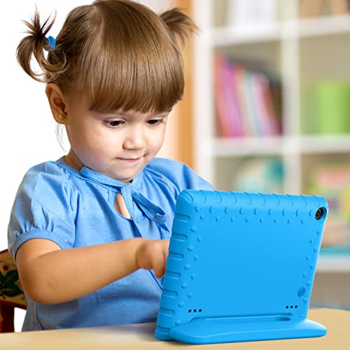 Kids Case for Fire HD 8 8th/7th/6th Generations 2018/2017/2016 Kid-Proof & Shockproof Durable Foam Case for Boys Girls Flexible Cover with Convenient Handle Stand, Blue