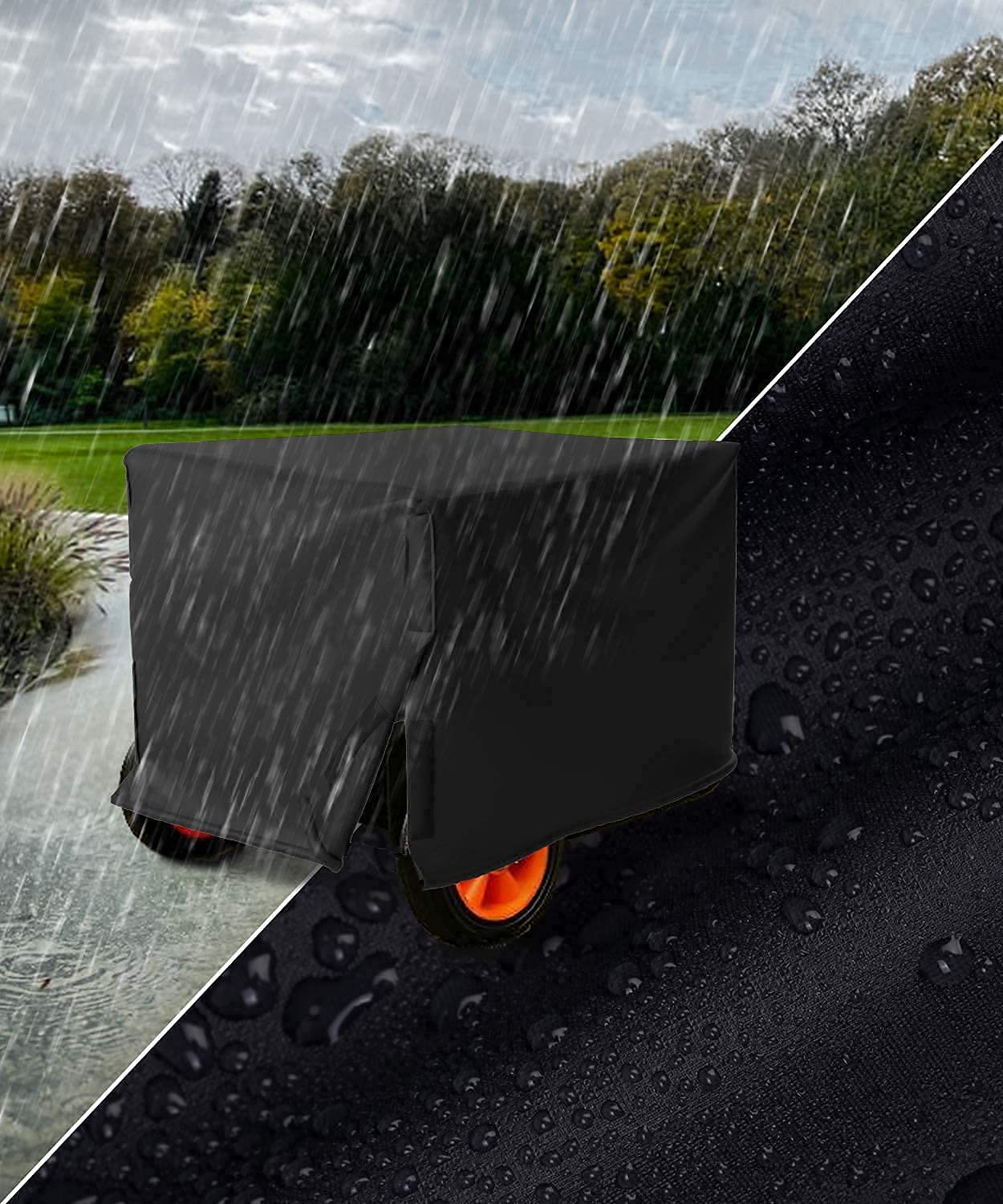 Homhelar Outdoor Waterproof Universal Generator Cover 32L x 24 W x 24H inch for Universal Portable Generators 5000-10,000 Watt