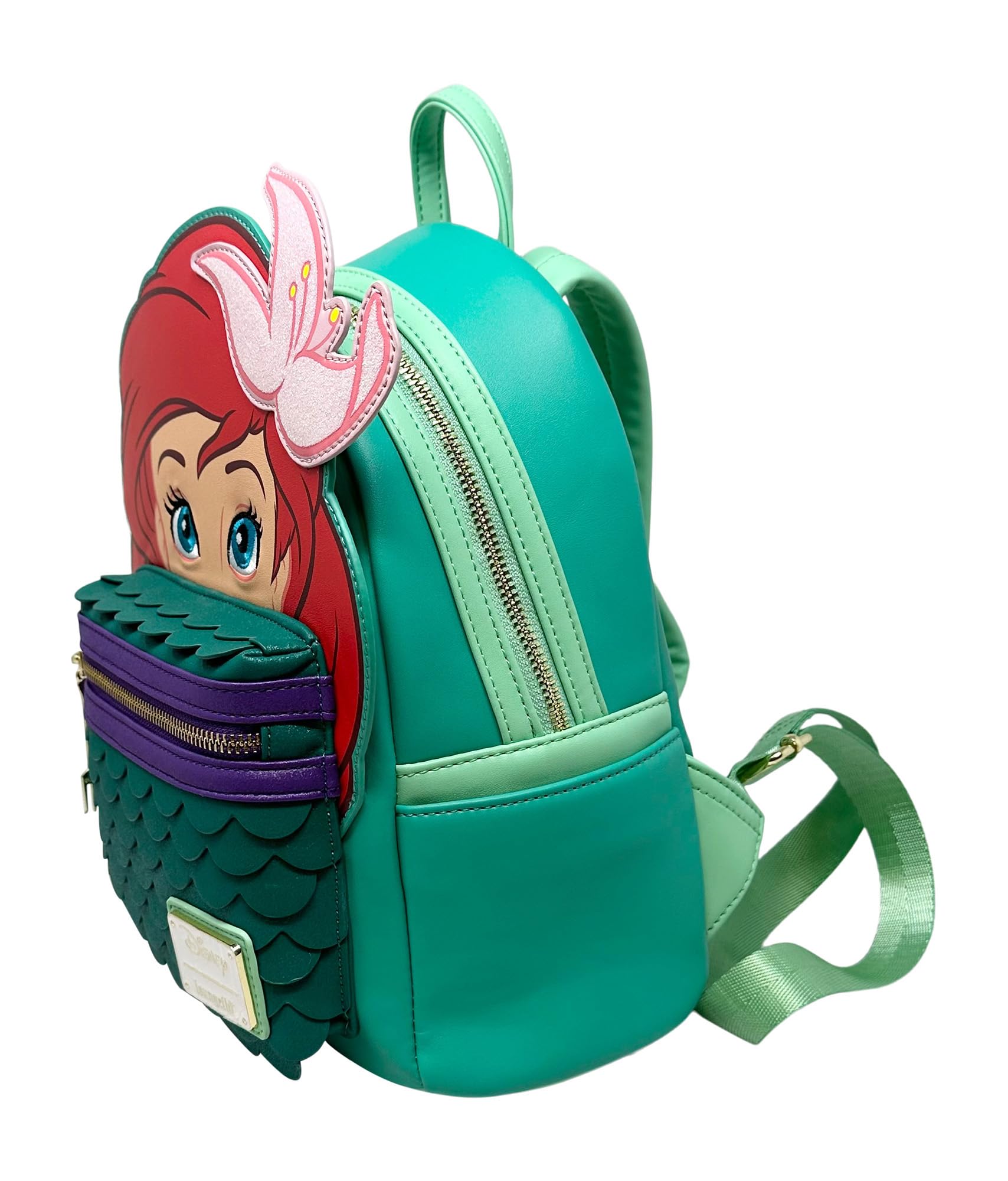 Loungefly Disney The Little Mermaid Ariel Cosplay Womens Double Strap Shoulder Bag Purse