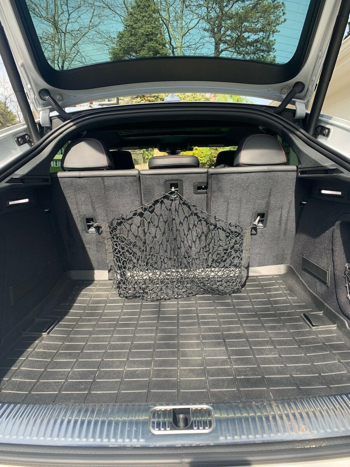 EACCESSORIES EA Trunk Rear Seats Organizer Cargo Net for Audi A5 RS5 S5 Sportback 2018-2023-Envelope Style Cargo Net for Hatchback-Premium Mesh Car Trunk Organizer-Compatible with A5 RS5 S5 Sportback