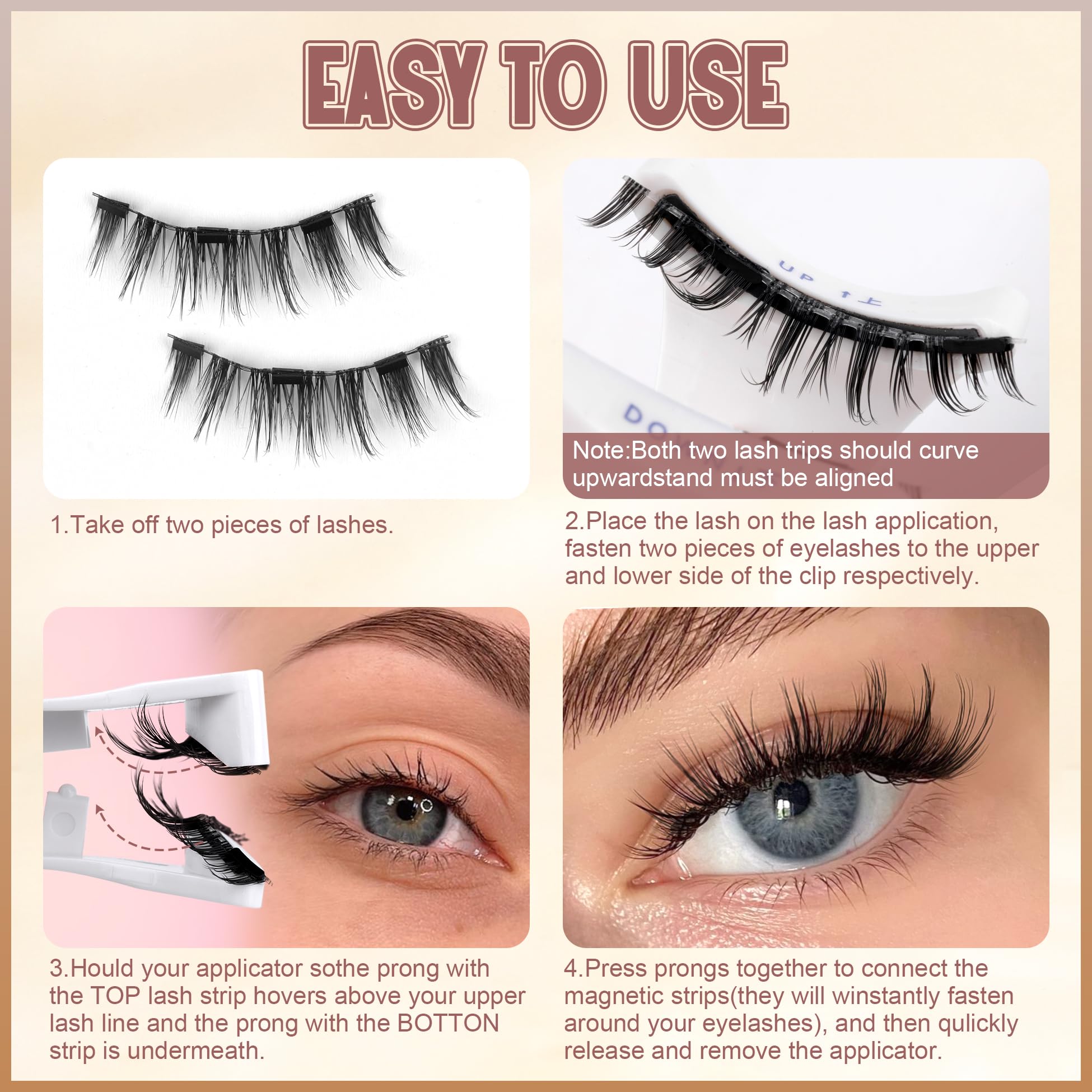 wiwoseo False Eyelashes Russian Strip Lashes D Curly Wispy Fluffy Eyelashes Russian Volume 3D Effect 13MM 15MM Faux Mink Lashes 20 Pairs Pack Crossing Eyelashes