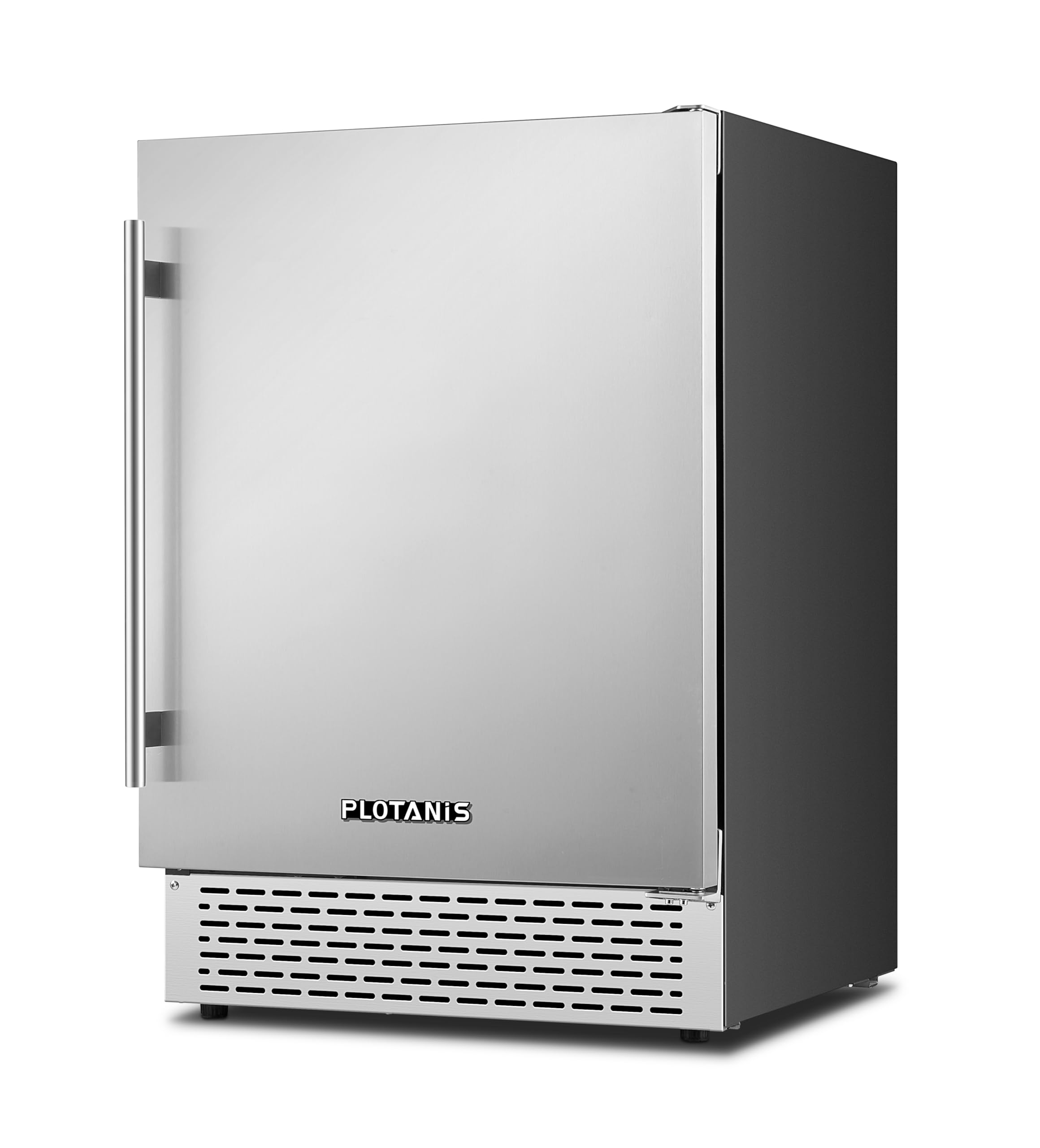 Plotanis 24 Inch Beverage Refrigerator 190 Cans Beverage Fridge with Stainless Steel Door Built-in or Freestanding Beverage Cooler with Adjustable Shelves for Soda Beer or Wine
