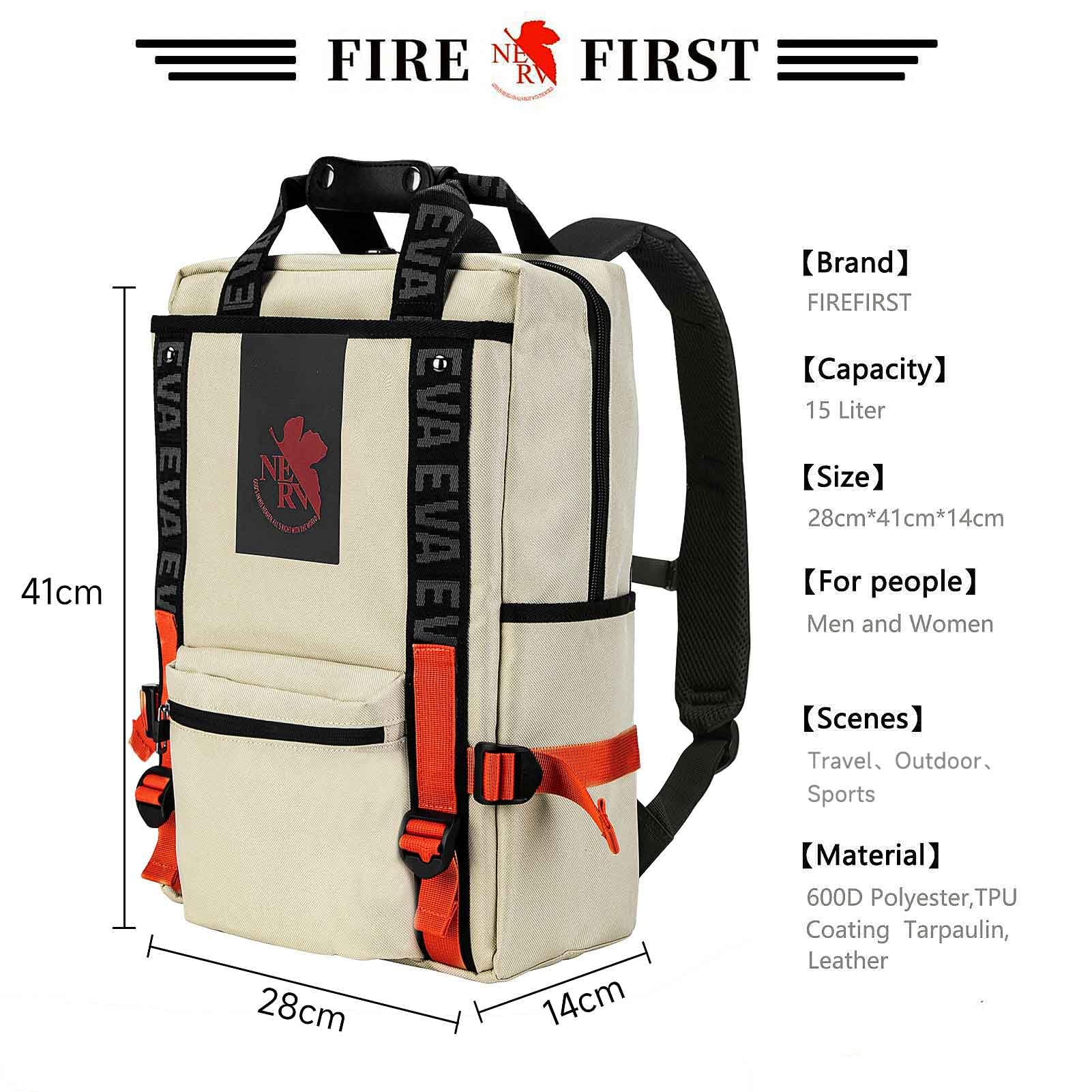 FIREFIRST X Radio Eva - Evangelion Ruck Sack With Symbol Tag Laptop Backpack