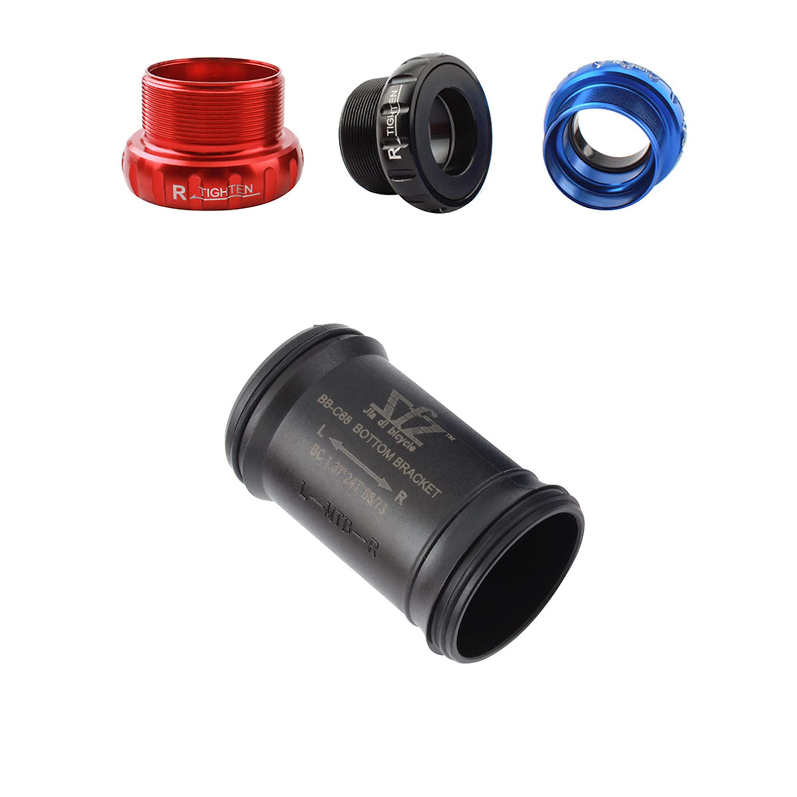 GOLDEAL Threaded Bottom Bracket 68MM-73MM, English Bottom Bracket for MTB/Road Bike. (Blue)