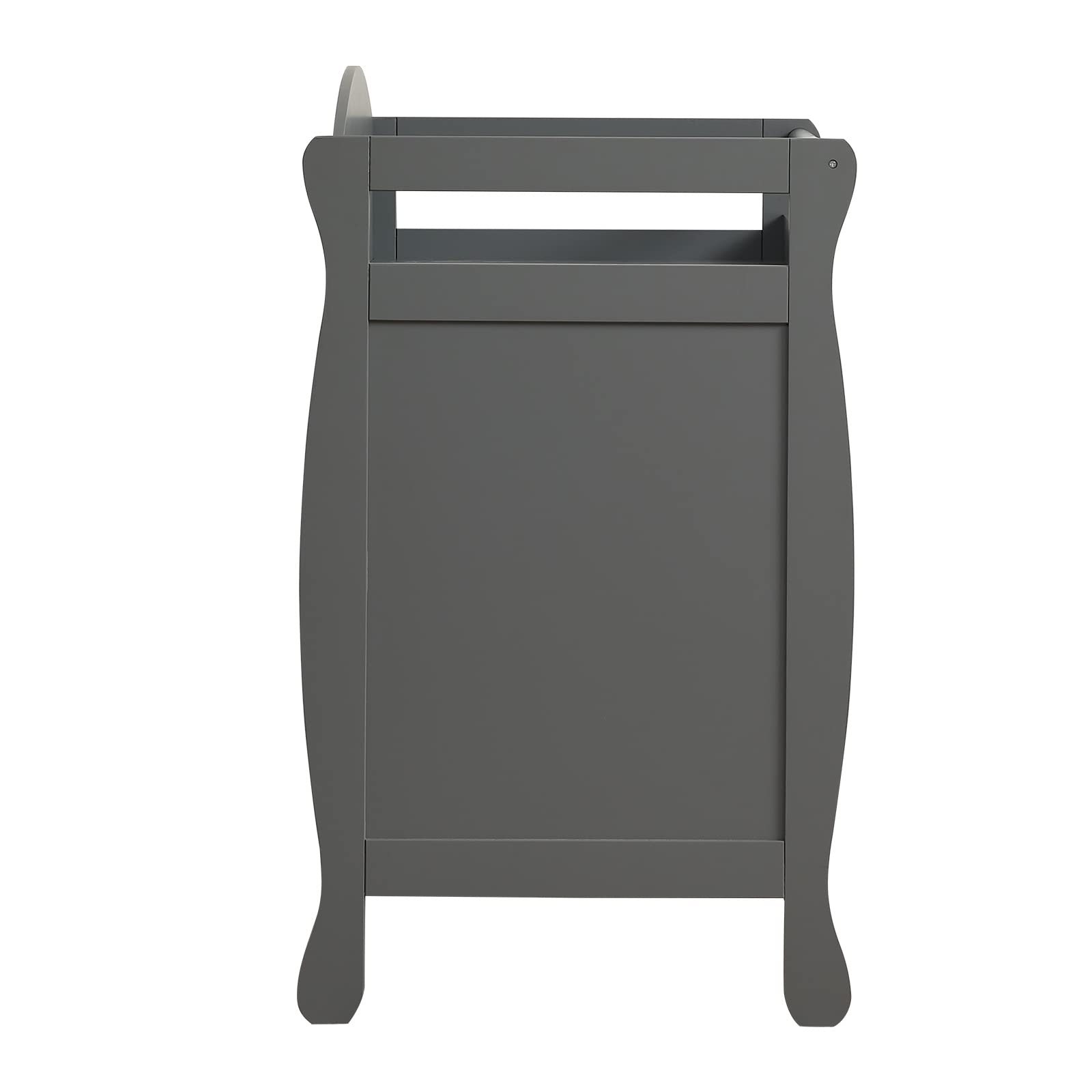 Guangshuohui 3-Drawer Changing Table, Wooden Bed Nursing Table Infant Diaper Changing Station with Drawers, Safety Rails & Strap, Baby Changing Table Dresser for Nursery, Easy Assembly (Grey)