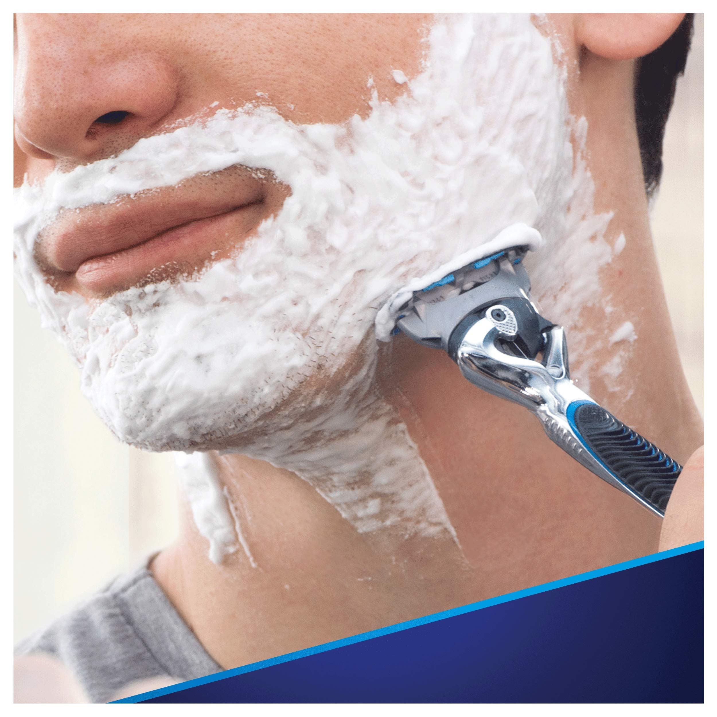 Gillette Fusion5 Proshield Chill Razor for Men + 7 Refill Blades with Precision Trimmer