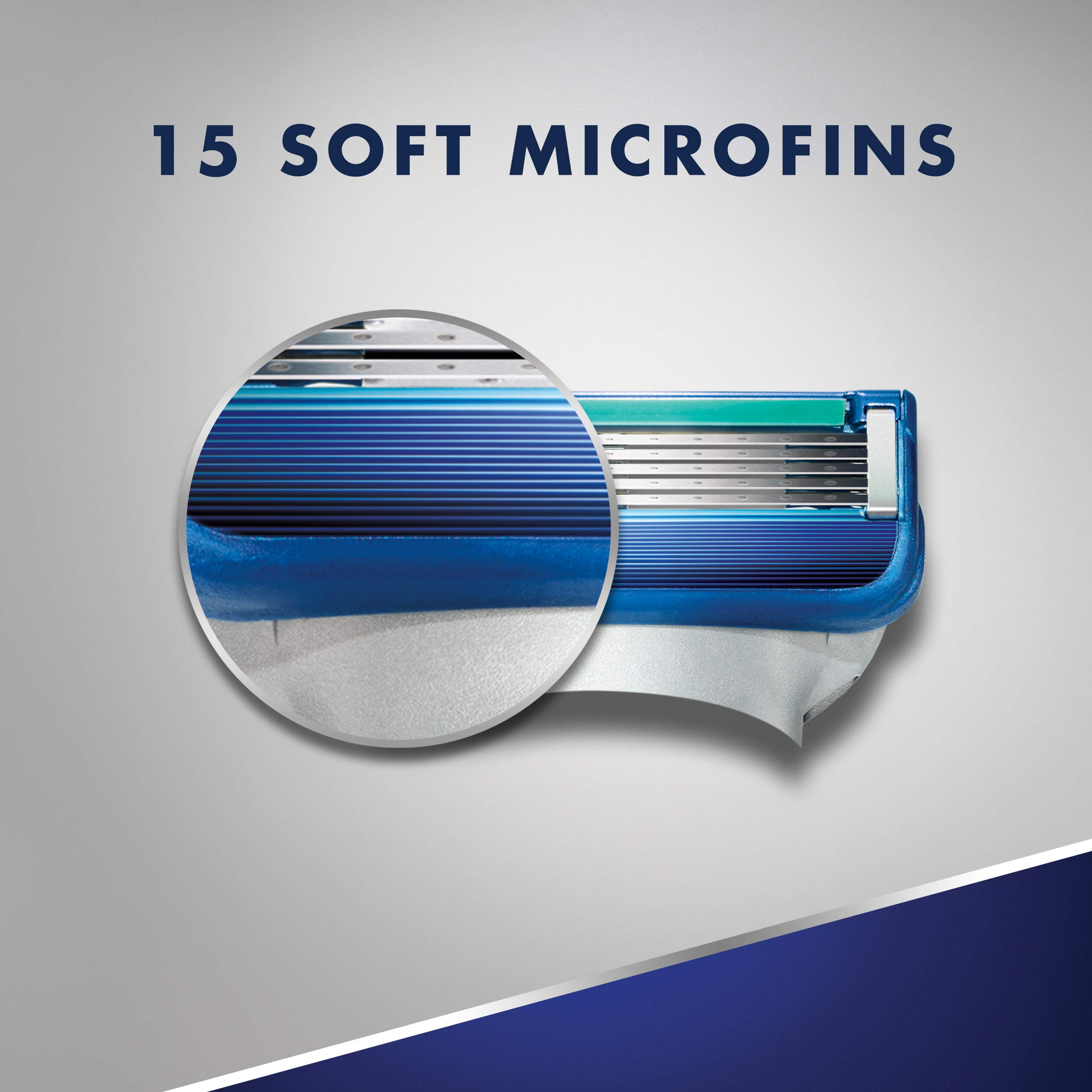Gillette G5 Men's Razor Handle + 12 Blade Refills - Up to a year’s worth of shaves