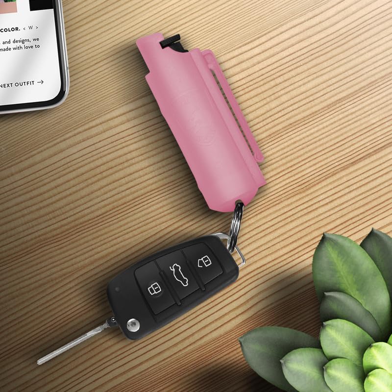 GUARD DOG SECURITY Quick Action Pepper Spray, Maximum Strength, 16-ft Range, Belt Clip For Easy Carry & Fast Access, keychain ready, Made in USA