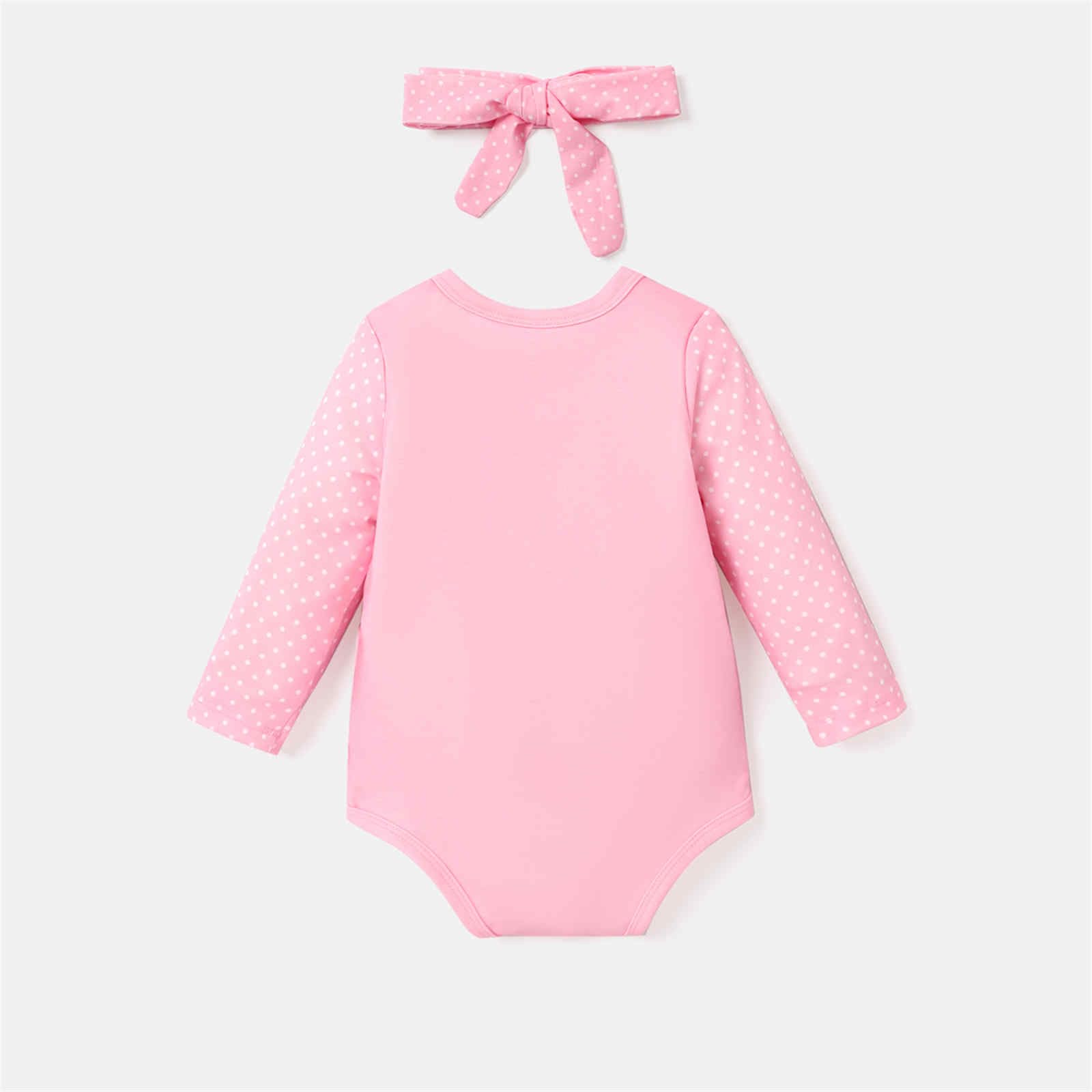 Disney Princess Baby Girl Bodysuit Cotton Flutter-sleeve Mesh Romper with Headband Set, Pink-2, 3-6 Months