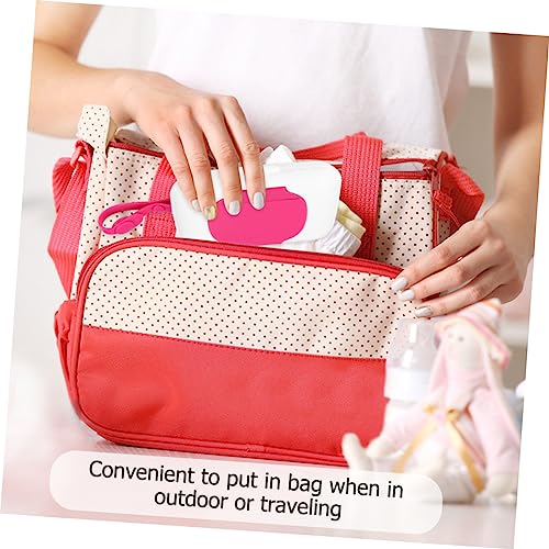 Toyvian Outgoing Baby Mouth and Hand Wipes Box Portable Wet Wipes Box Wipe Dispenser Plastic Container Plastic to go containers Infant Wet tissues Wipes case Plastic Baby Tissue Case Carry