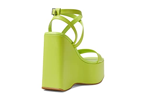 Michael Kors Paola Wedge Bright Limeade 8.5 M