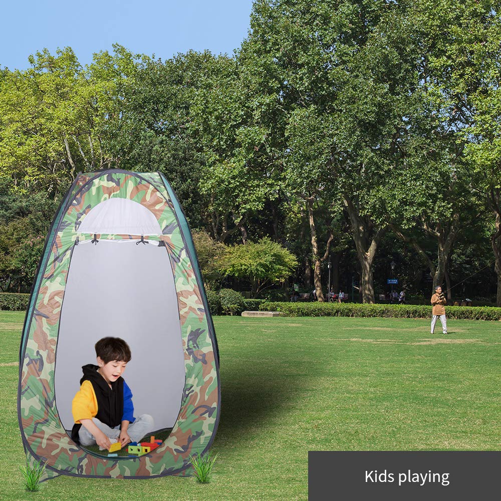 FamiworthsPop Up Tent Instant Portable Shower Tent Outdoor Privacy Toilet & Changing Room