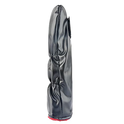 Golf Club Head Cover, Leather Golf Driver Head Covers 460CC with Replaceable Embroidery Badges (US Embroidery)