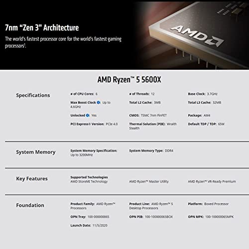 Micro Center AMD Ryzen 5 5600X 6-core, 12-Thread Unlocked Desktop Processor with Wraith Stealth Cooler Bundle with B550M PRO-VDH WiFi ProSeries Motherboard and 2TB Gen3 2280 SSD