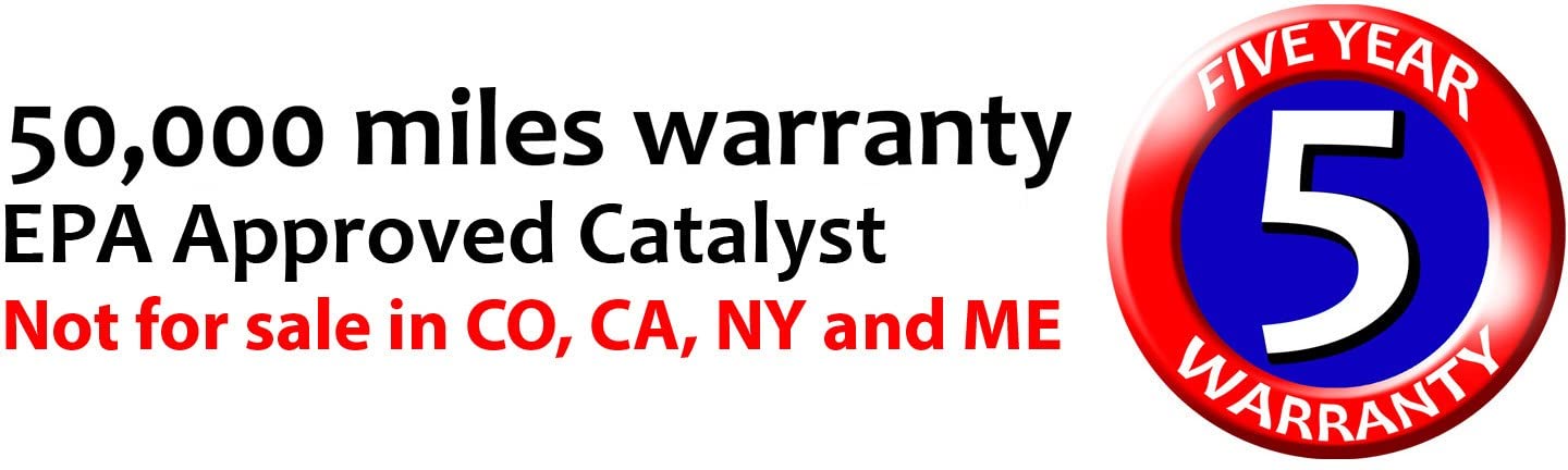 Evan Fischer Catalytic Converter 46-State Legal, Set of 2 Compatible with 5.4L Engine 2009-2010 Ford F-150, 2007-2014 Expedition, Fits 2007-2013 Lincoln Navigator Driver and Passenger Side