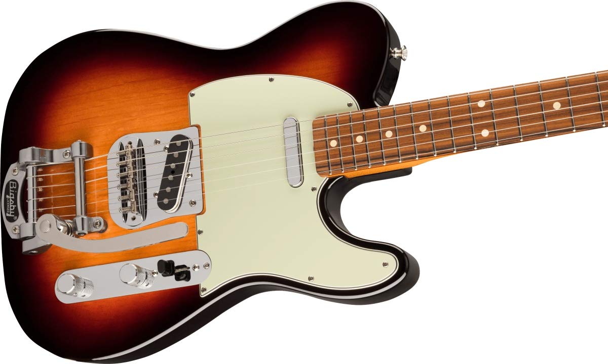 Fender Vintera 60s Bigsby Telecaster Electric Guitar, with 2-Year Warranty, 3-Color Sunburst, Pau Ferro Fingerboard