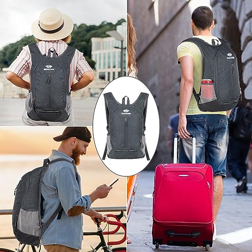 Prpeko 15L Small Lightweight Hiking Backpack ,Hiking Daypack Women,Foldable Hiking Backpack with A Water Bottle Holder.