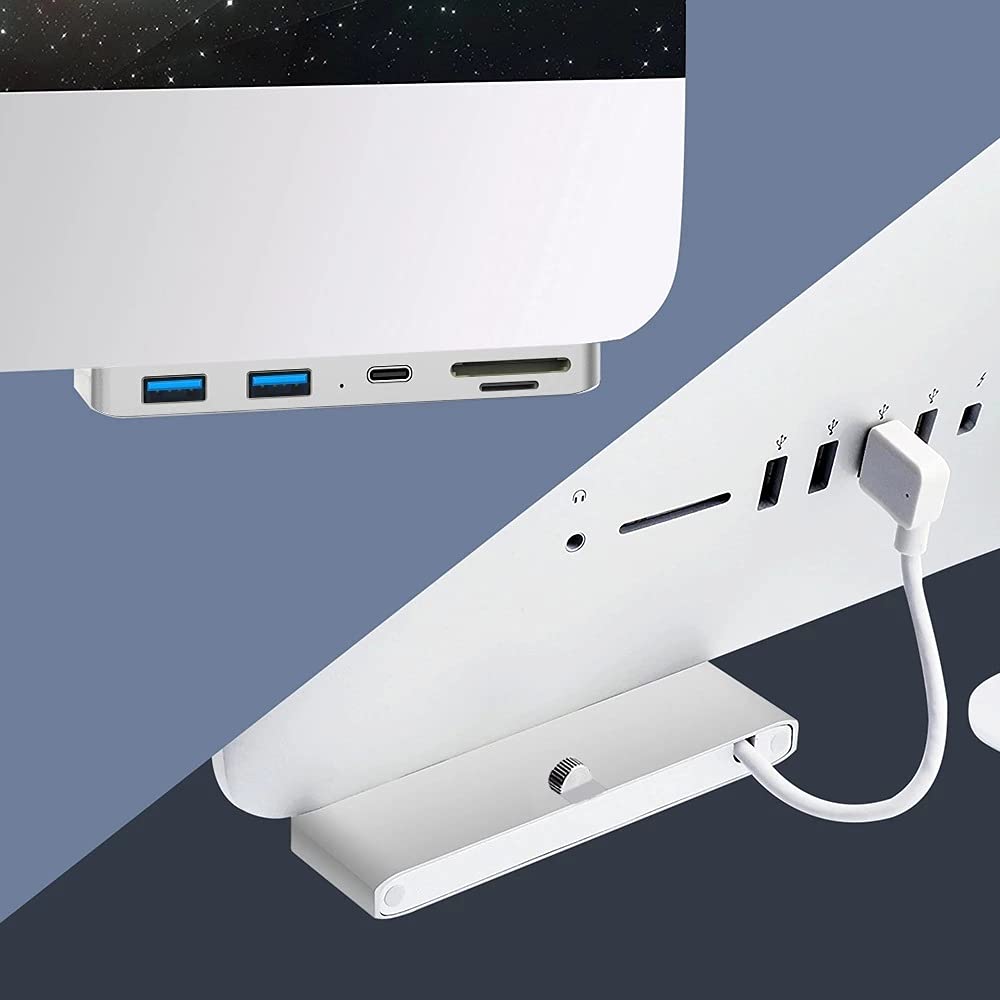 WPYYI Multifunctional USB Splitter,Aluminum Alloy USB 3.0 Hub Adapter Splitter with SD/TF Card Reader