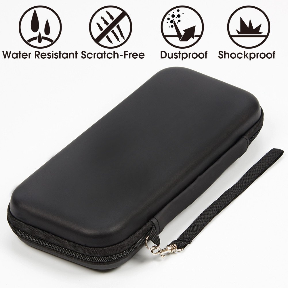 Evecase Switch OLED Case/Switch Case Compatible with Nintendo Switch OLED Model 2021/Nintendo Switch, Nintendo Switch Accessories Portable Travel Carrying Case with 5 Card Storage Slot