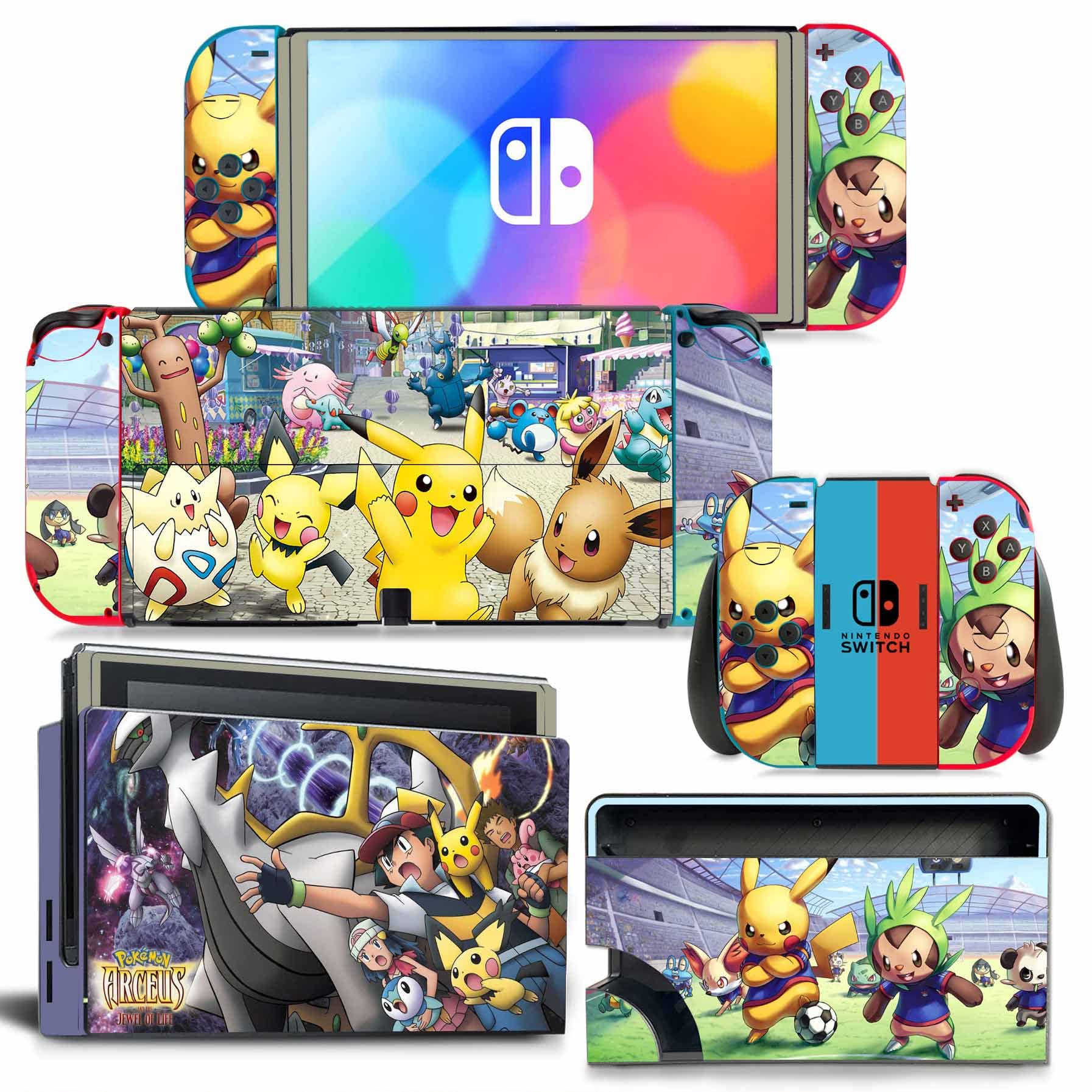 InnaGeek - Protective Skin Sticker Vinyl for Nintendo Switch OLED Pokemon Arceus and The Jewel of Life