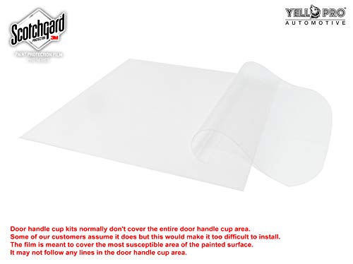 YelloPro Custom Fit Door Handle Cup 3M Scotchgard Anti Scratch Clear Paint Protector Film Cover Self Healing PPF Guard Kit for 2016 2017 2018 2019 2020 2021 2022 Honda Pilot SUV