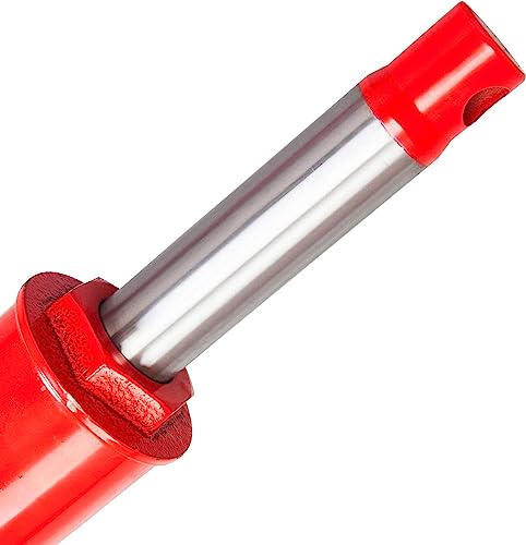 Yellow Jacket AS30808 Hydraulic Long Ram Jack with Double Piston Pump and Clevis Base (Fits: Garage/Shop Cranes, Engine Hoists, and More): 8 Ton (16,000 lb) Capacity, Red