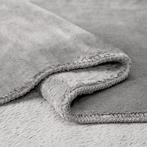 UGG 18961 Whitecap Plush Flannel Oversized Reversible Fleece Throw Blanket Comfortable Lightweight Cozy Hotel Style Home Decor Luxurious Machine Washable Easy Care Blankets, 70 x 50-Inch, Seal