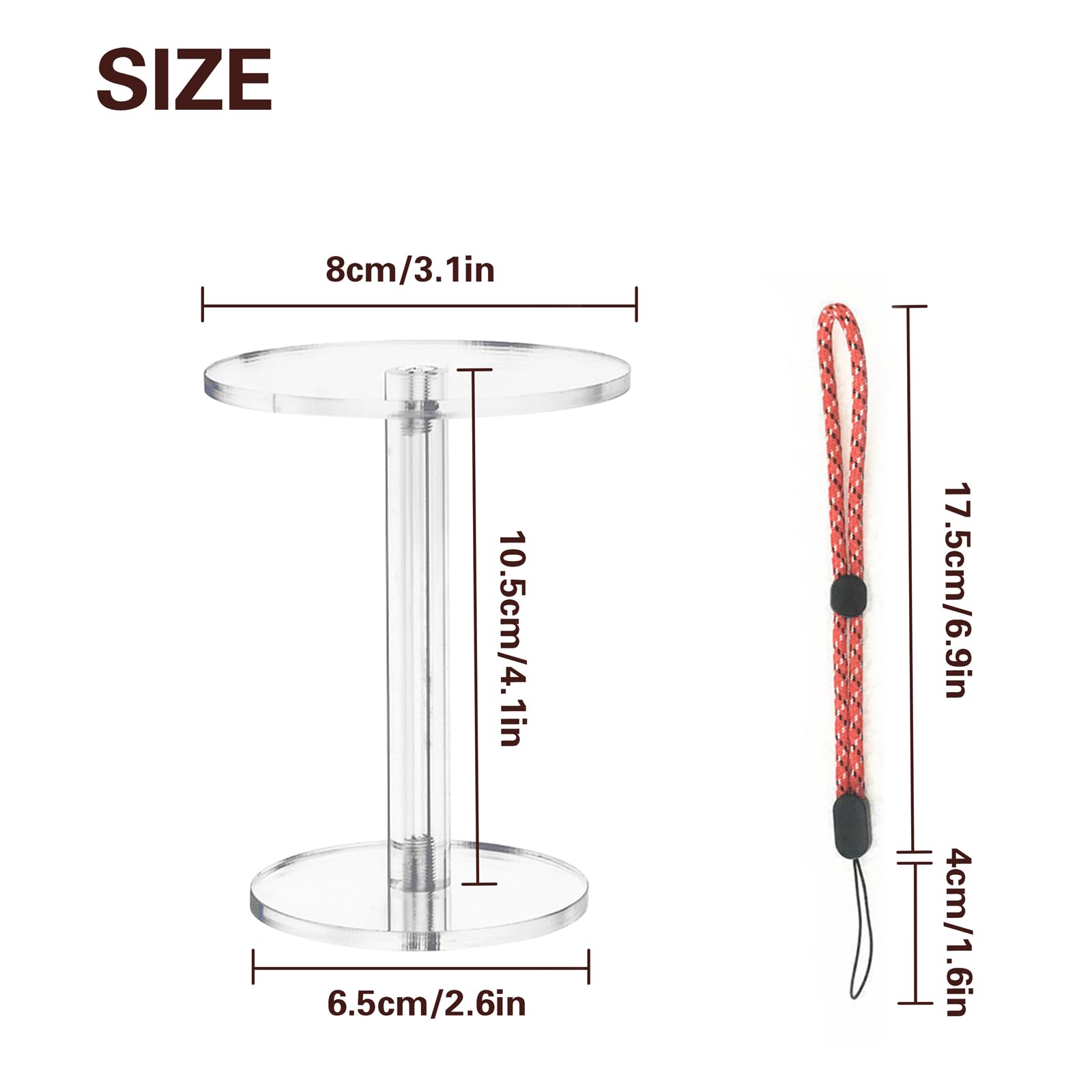HingoFuni Portable Wrist Yarn Holder with Wrist Strap, Detachable Acrylic Yarn Holder Storage Organizer Prevents Tangling and Misalignment, Supplies for Knitting, Ideal Gift for The Craft Lovers